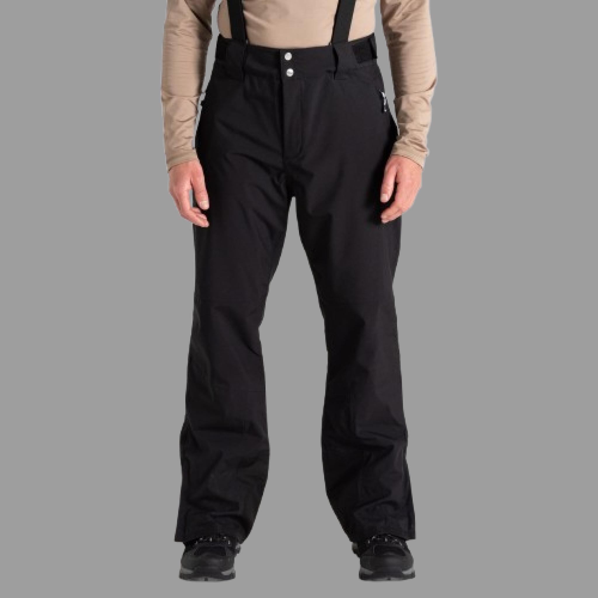 Dare2b BLACK ACHIEVE II Ski Salopettes Pants Short Leg